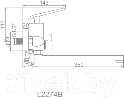 Ledeme L2274B Смеситель купить в Минске, Гомеле, Витебске, Могилеве ...