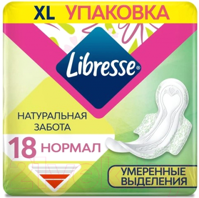 Libresse Natural Care Ultra Normal Wing (18шт) Прокладки гигиенические ...