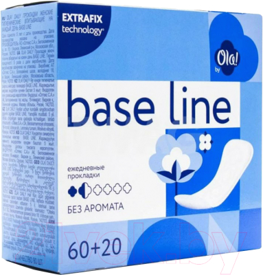 Ola! Daily Base Line Впитывающие (80шт) Прокладки ежедневные купить в ...