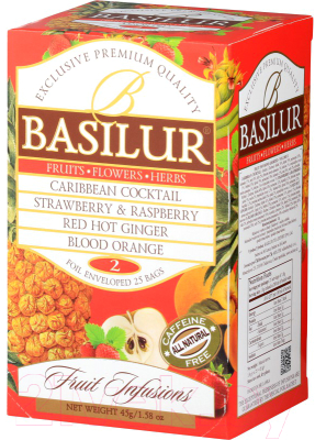 Basilur Fruit Infusion Ассорти Том 2 25пак Чай пакетированный купить в ...