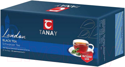Tanay London черный байховый (25пак) Чай пакетированный купить в Минске ...