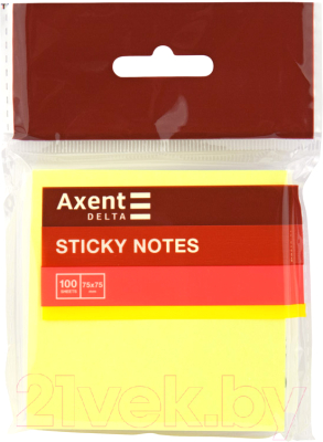 Axent D / 3414-11 (100л, ярко-желтый) Блок для записей купить в Минске, Гомеле, Витебске ...