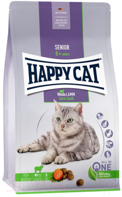 Happy Cat Senior Weide-Lamm Ягненок / 70613 (300г) Сухой корм для кошек ...