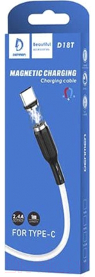 Denmen D18T Type-C (1м, белый) Кабель купить в Минске, Гомеле, Витебске ...