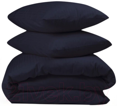 GoodNight Страйп-сатин Дуэт / 339350 50x70, черный Комплект постельного ...