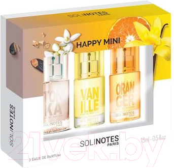 Solinotes Парфюмерная вода Tonka+Fleur D’Oranger+Vanille (15мл+15мл ...