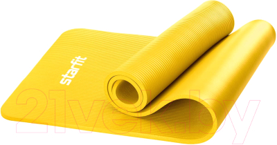 Starfit FM-301 NBR (183x61x1.5см, желтый) Коврик для йоги и фитнеса ...