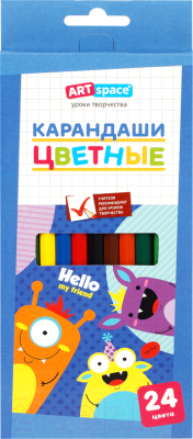 ArtSpace Монстрики / CP_41032 (24цв) Набор цветных карандашей купить в ...