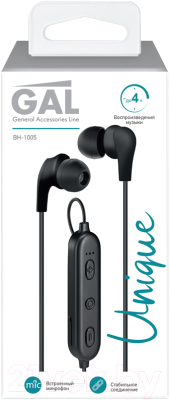 GAL BH-1005 Bluetooth (черный) Наушники купить в Минске, Гомеле ...