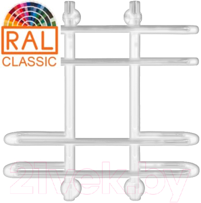 Сунержа Фурор 60x60 / RAL-4106-6060 Полотенцесушитель водяной для ...