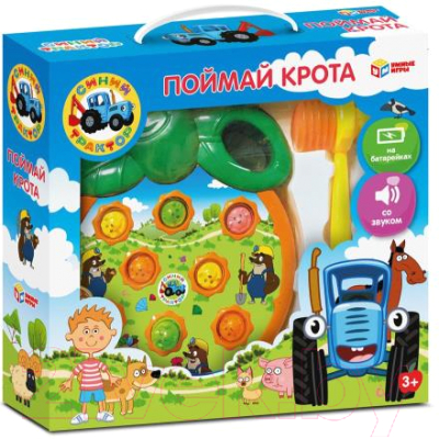 Умные игры Поймай крота. Синий трактор / A1426004M-W-R2 Настольная игра ...