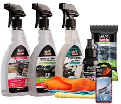 AVS AVK-874 / A85316S (7пр) Набор автохимии купить в Минске, Гомеле, Витебске, Могилеве, Бресте ...
