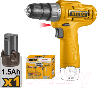 INGCO CDLI12428 Аккумуляторная дрель-шуруповерт купить в Минске, Гомеле ...