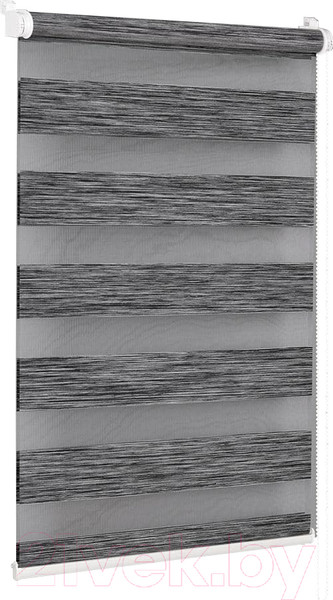 Delfa Сантайм День-Ночь Натур МКД DN-4306 52x160, графит Рулонная штора купить в Минске, Гомеле ...