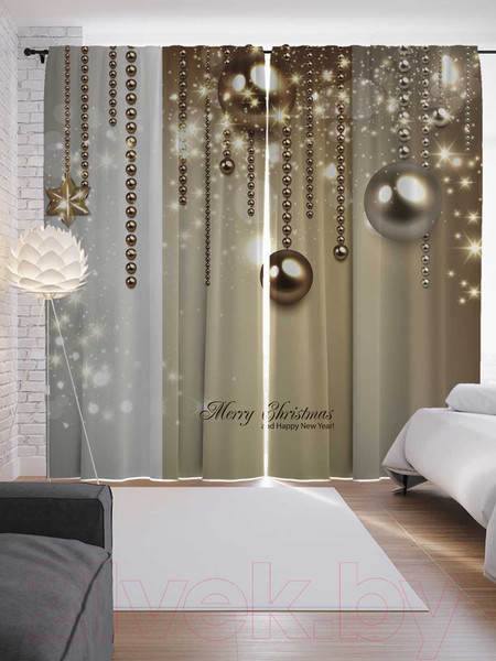 JoyArty Новогодний блеск / p_6930 Комплект штор купить в Минске, Гомеле, Витебске, Могилеве ...