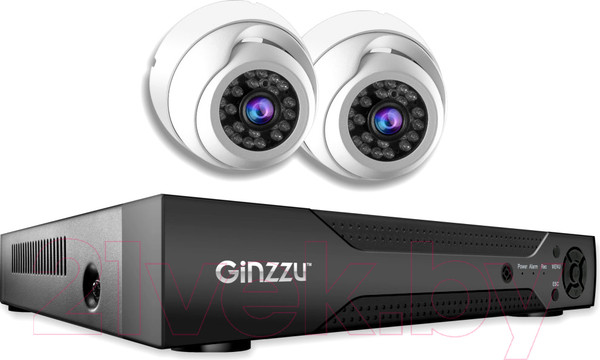 Ginzzu HK-429N Комплект видеонаблюдения купить в Минске, Гомеле, Витебске, Могилеве, Бресте, Гродно