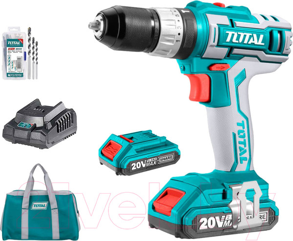 TOTAL TIDLI2002 Аккумуляторная дрель-шуруповерт купить в Минске, Гомеле ...