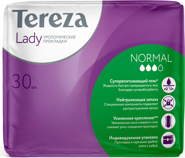 Tereza Lady Normal 30шт Прокладки урологические купить в Минске, Гомеле ...