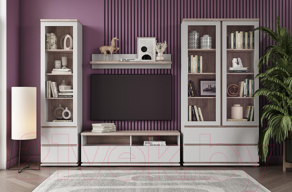 Anrex Lima 2V2S персидский жемчуг/мадура Шкаф с витриной купить в Минске, Гомеле, Витебске ...