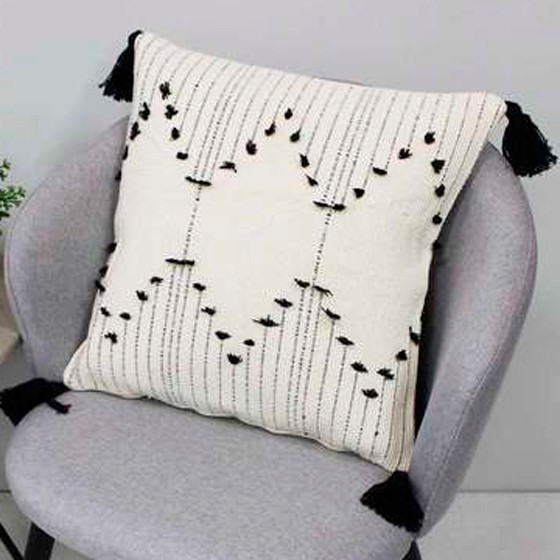 MATEX Tufted / ALEX-019 молочный/черный Наволочка декоративная купить в Минске, Гомеле, Витебске ...